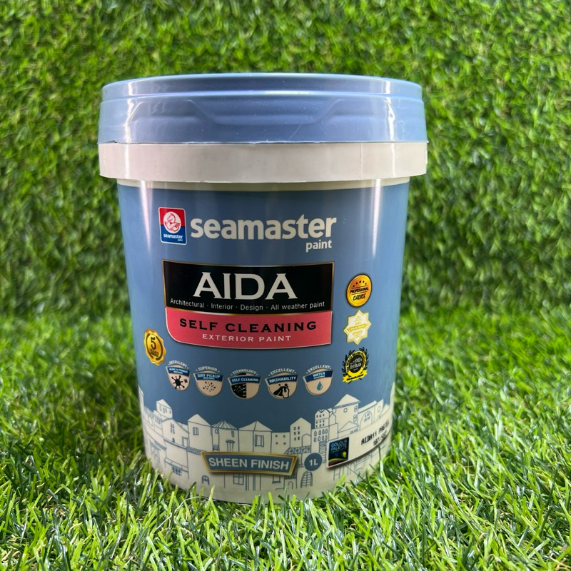 Part 8~# 1 Liter-Seamaster Paint AIDA Self Cleaning for Exterior Wall ...