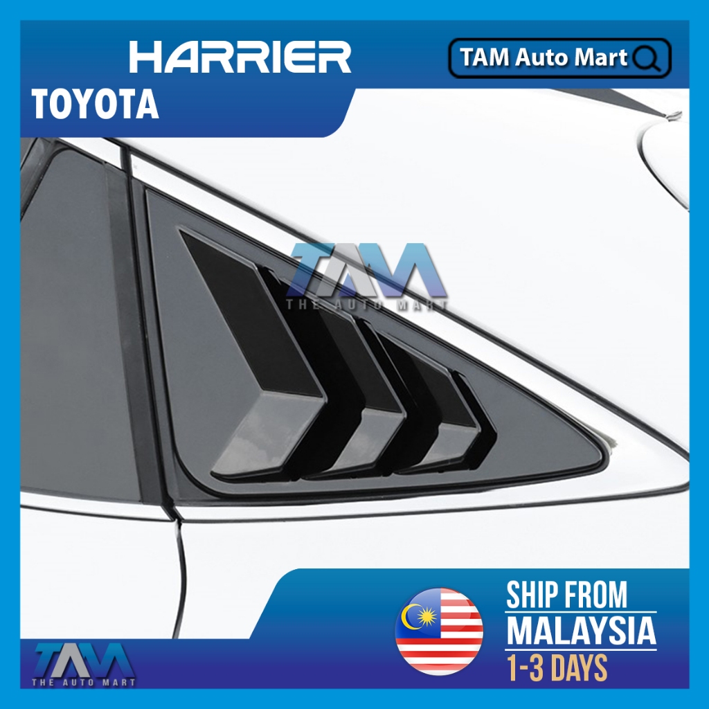 Toyota Harrier 4th Gen XU80 Rear Triangle Cover Black Rear Window ...
