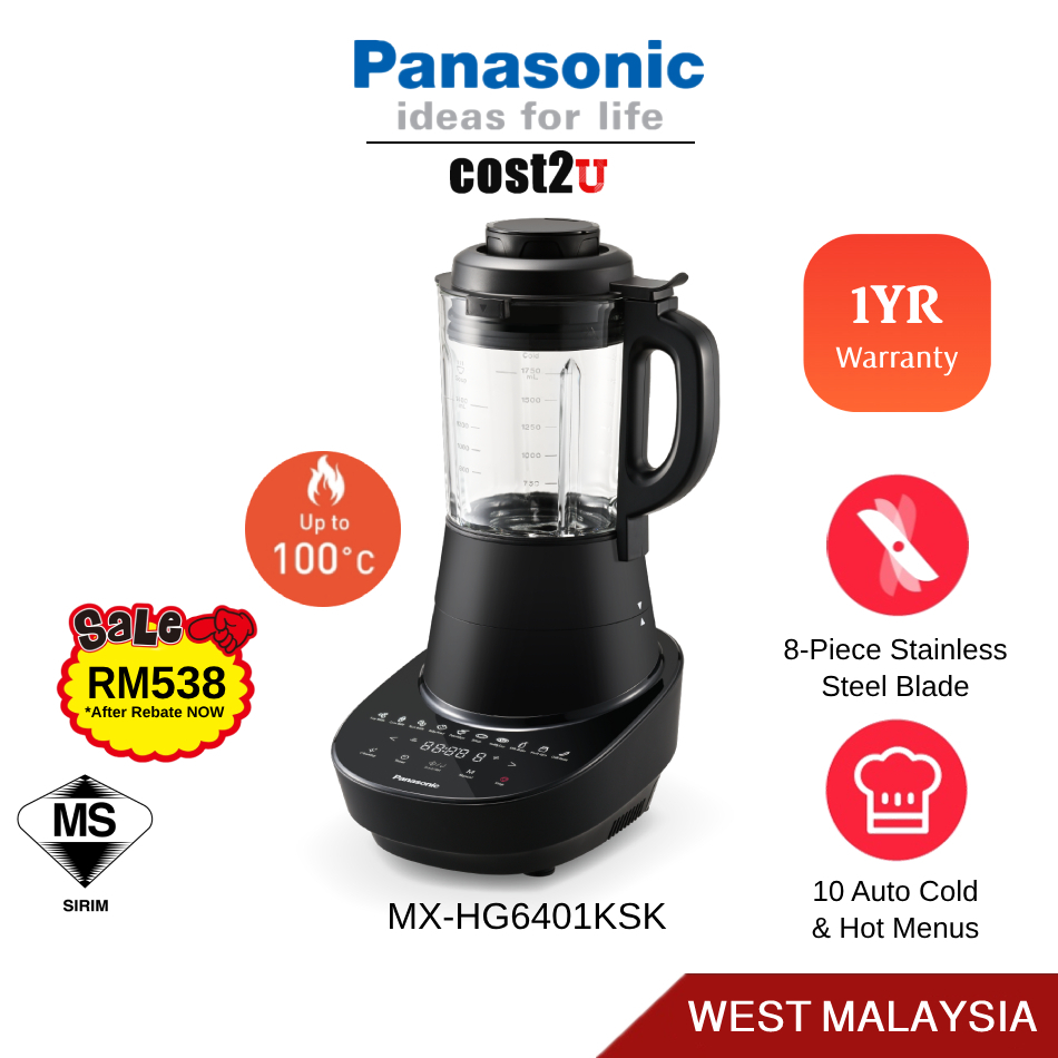 Panasonic All-in-One Smart Cooking Blender | MX-HG6401 Grinder Pengisar ...