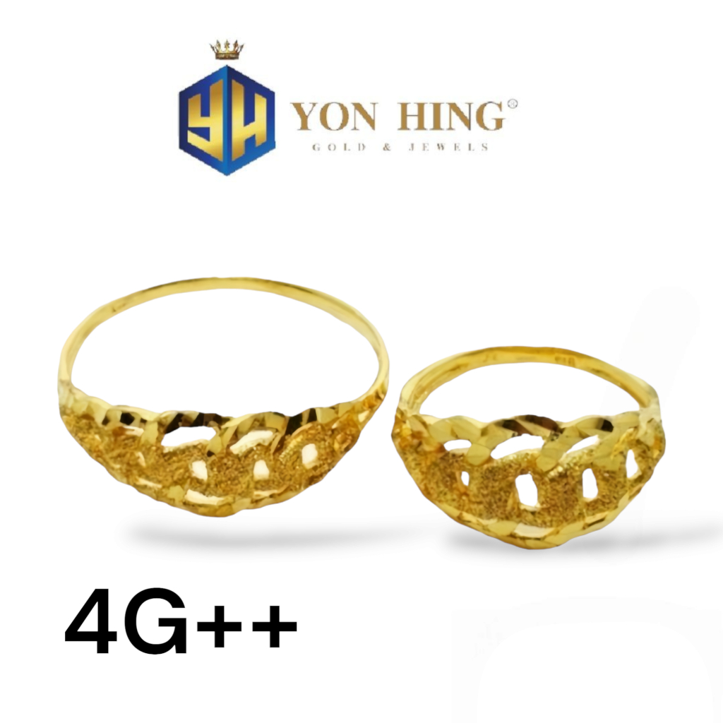 Cincin Coco Pelbagai (4g++) Emas 916 Saiz 14 16.5 20 21 Yon Hing | Shopee Malaysia