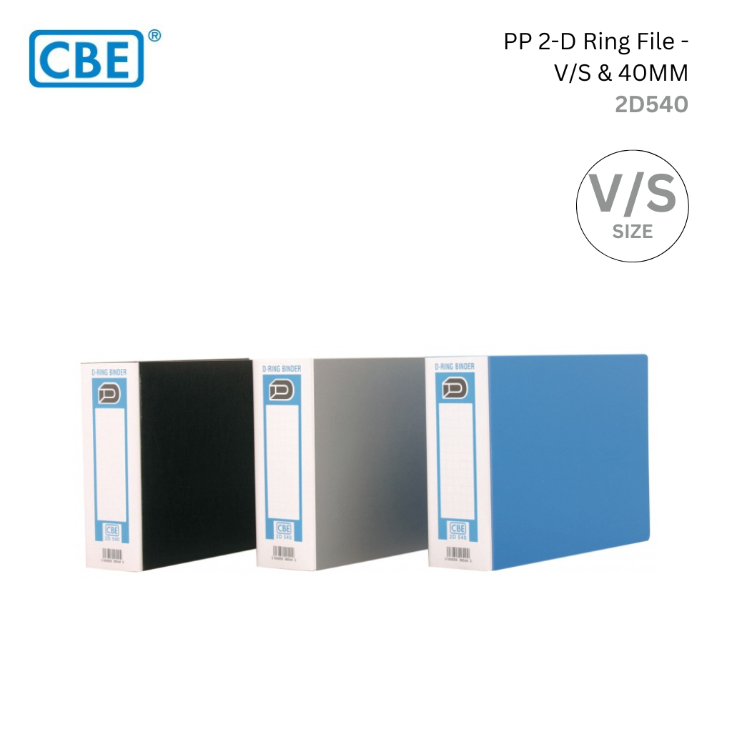 CBE 2D540 PP 2-D Ring File - V/S & 40MM | Shopee Malaysia