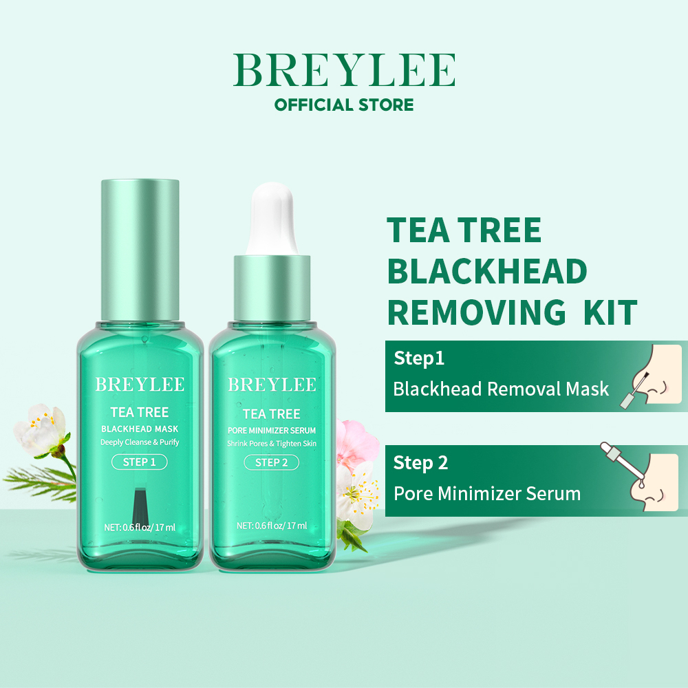 BREYLEE Blackhead Remover Acne Treatment Set Shrink Pores Serum Deep Cleansing Whiteheads ...