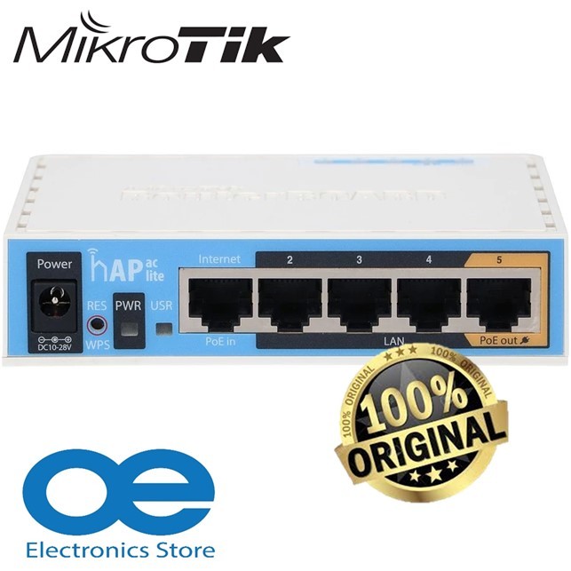 MikroTik RB952Ui-5ac2nD Network 5x 10/100Mbps Ports, Dual-Concurrent 2. ...