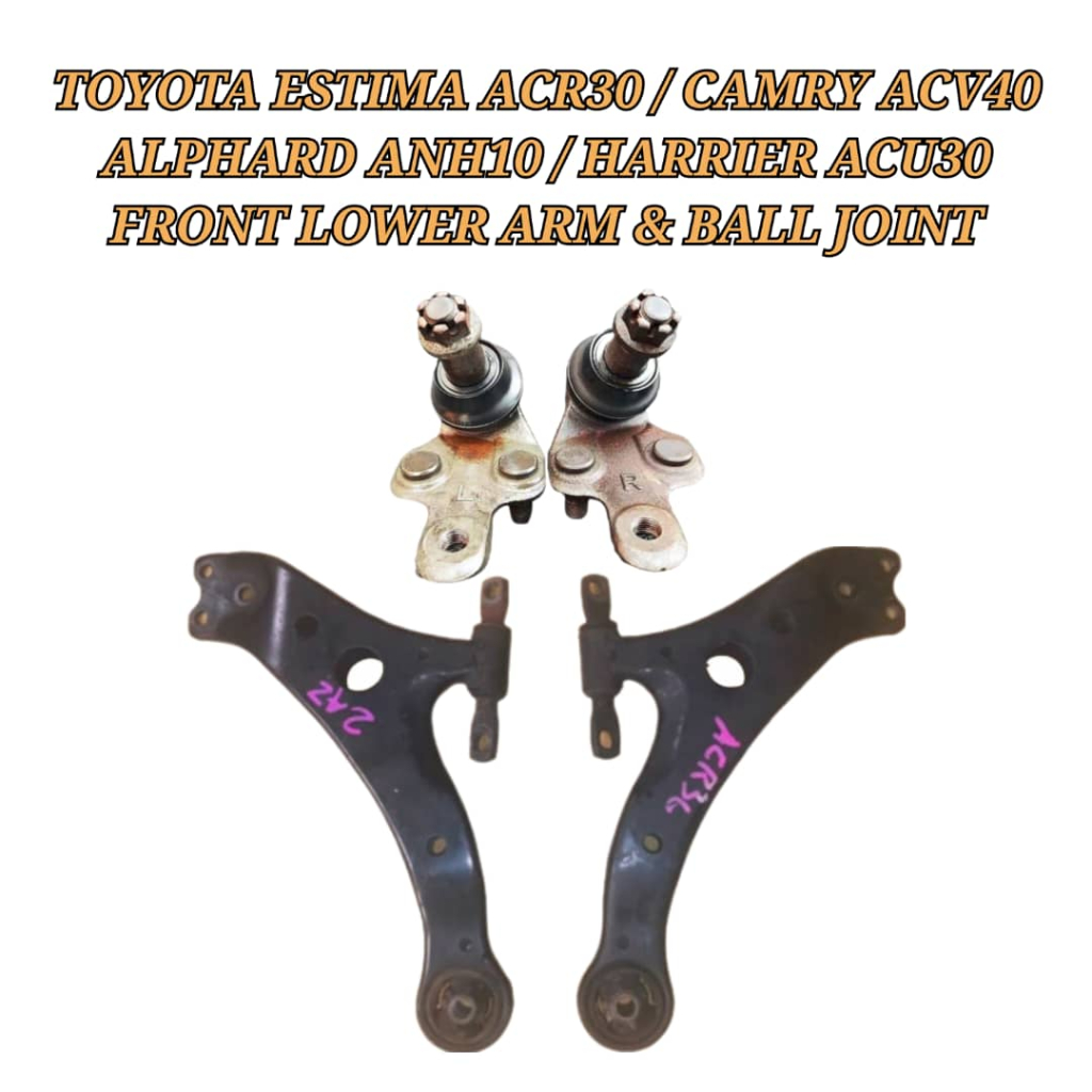 Front Lower Arm / Ball Joint Toyota Estima ACR30 Alphard ANH10 Harrier ACU30 Camry ACV30 Front ...
