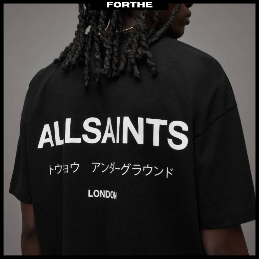 ALL SAINTS Underground Oversized Crewneck T-shirt 280g 100% Heavy ...