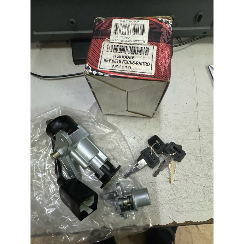 Demak MV110 DV110 matrix sport Z MS110 Main Switch set & Seat Lock Key Set A Class Kunci Key ON ...