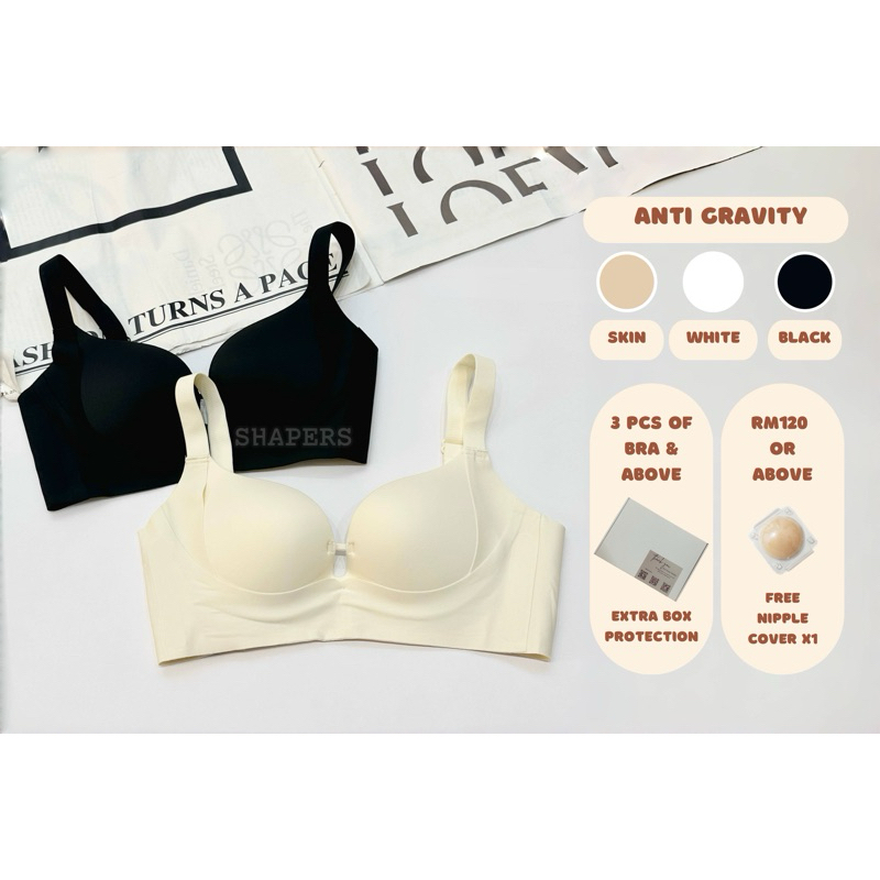 SHAPERS | Perfect Push | Anti-Gravity Bra - Wireless 3D-Deep Cup Anti ...