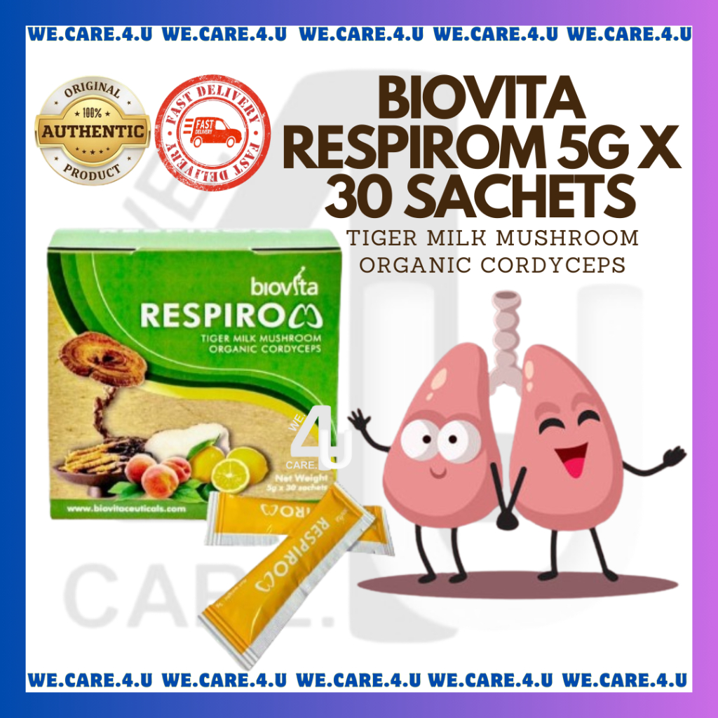BIOVITA RESPIROM 5G x 30 SACHETS [ TIGER MILK MUSHROOM ORGANIC ...