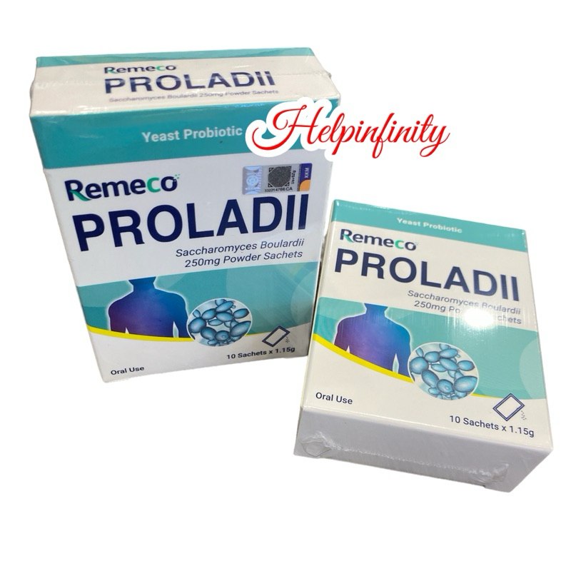 Remeco Proladii 250mg Sachets 10 x 1.15g Saccharomyces Boulardii Yeast ...