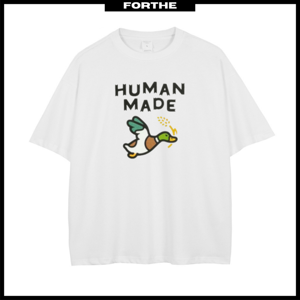 HUMAN MADE T-shirt Flying Duck Tee 100% Heavy Cotton Oversized T-shirt ...