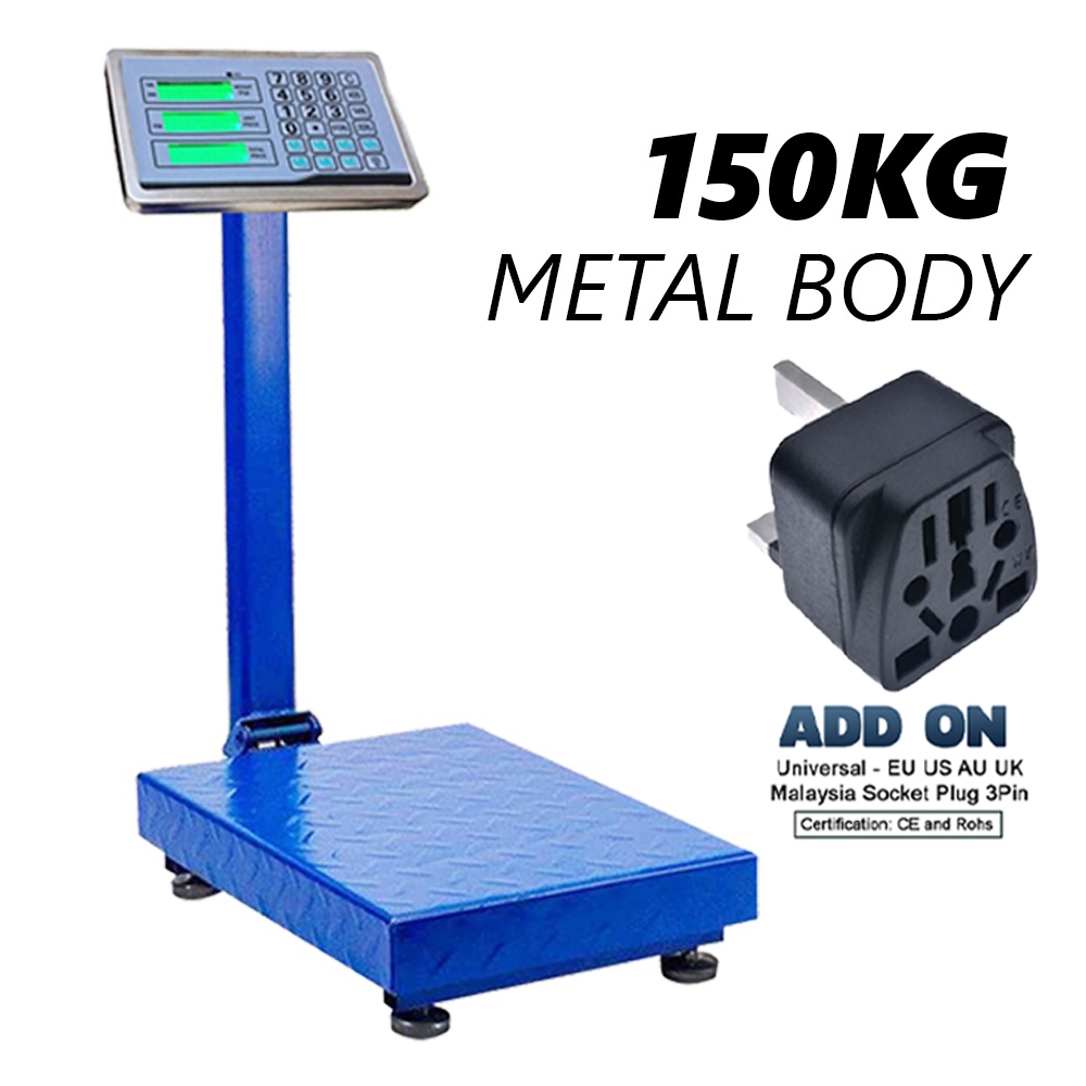 150kg High Precision Digital Electronic Weight Price Platform Scale ...