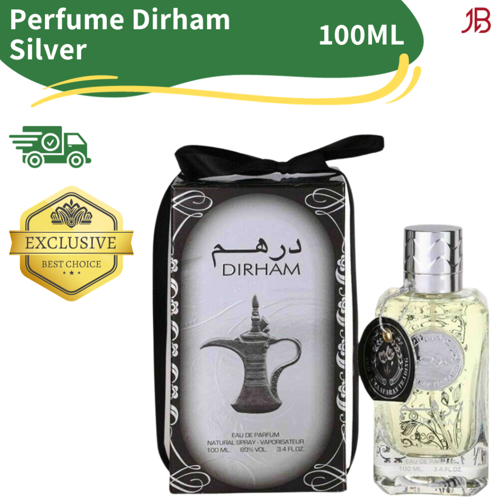 DIRHAM Perfume Silver 100ml by Ard Al-Zaafaran | Shopee Malaysia