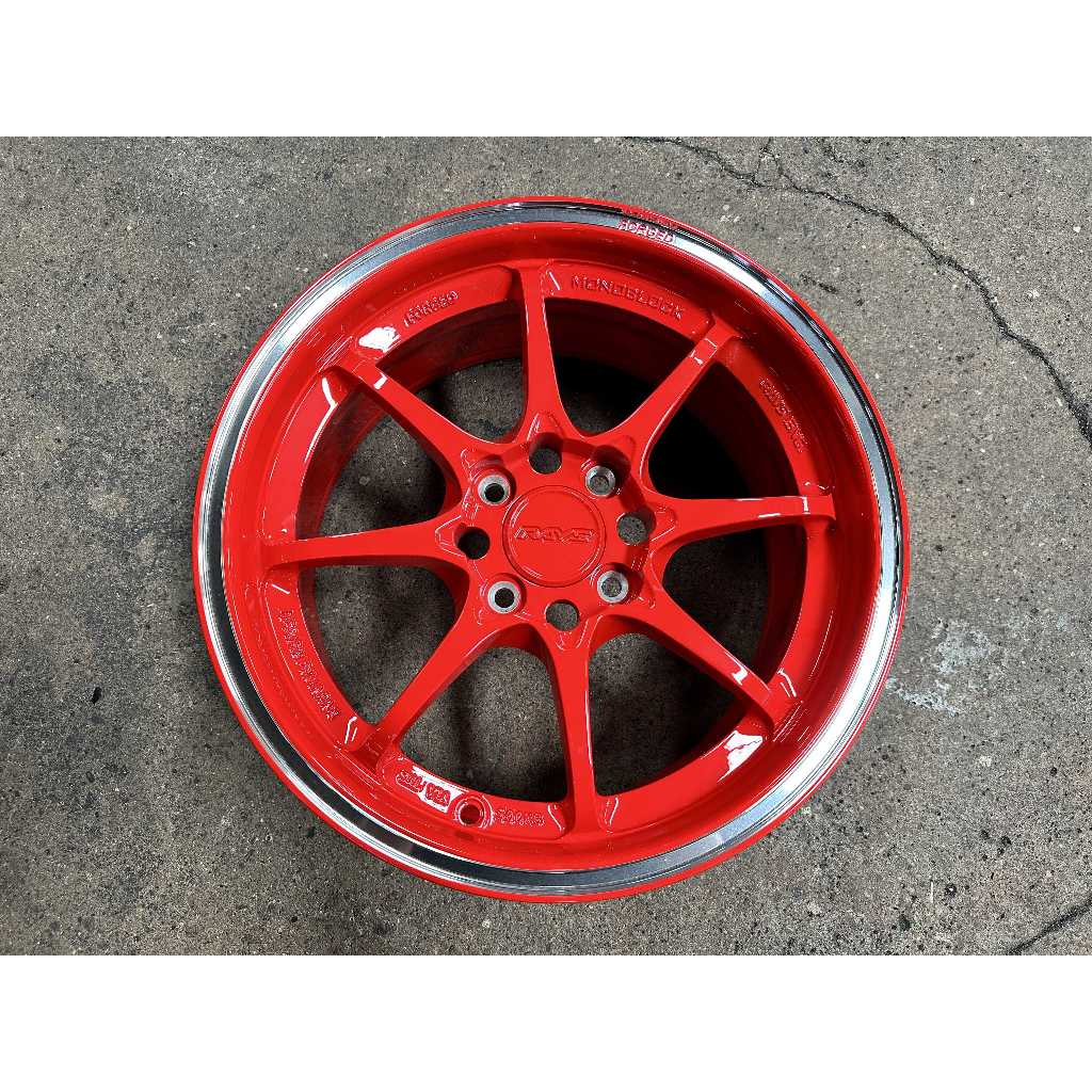 New 15x7J AOW CE28 CR Flow Formed Wheel (set of 4) Red 4x100 for Myvi Bezza Axia Saga City ...