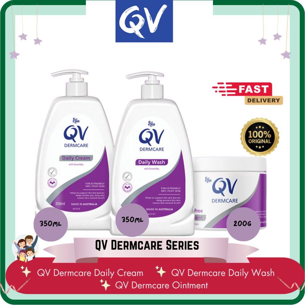 QV Dermcare | QV Cream Ceramide 350ml | QV Sting-Free Ointment 200g ...