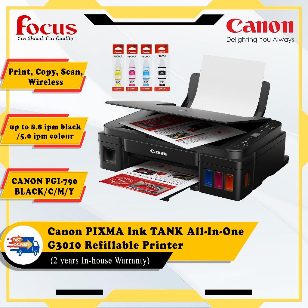Canon PiXMA All-In-One G3010 Series Ink Efficient Wireless Printer ...