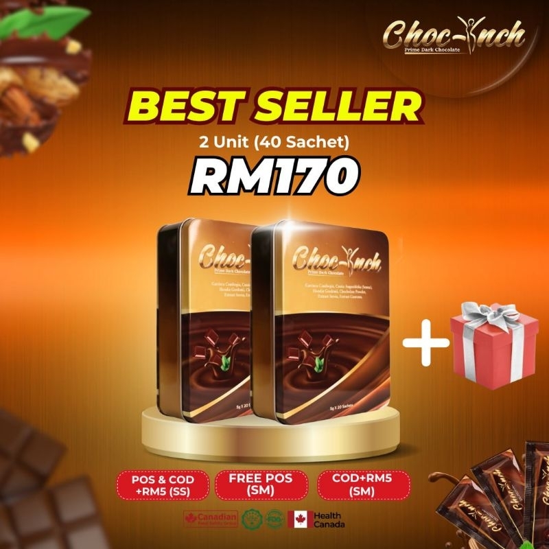 Choc Inch Original HQ Supplement Kurus / Ubat Kurus / Kesan Dalam 1 ...