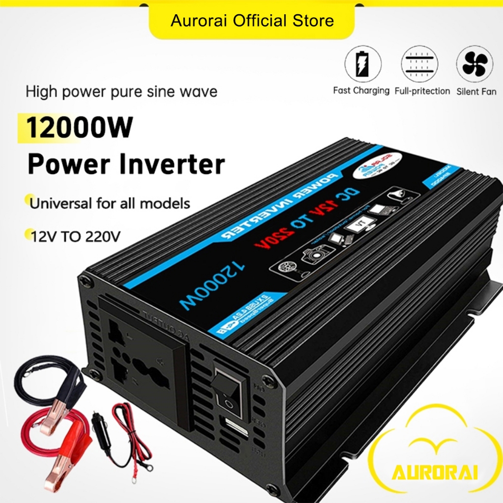 4000W/6000W/12000W Car Power Inverter 12V to 220V Power Inverter ...