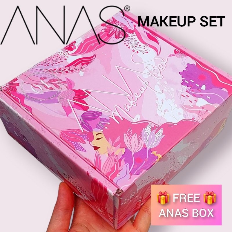 💯🇲🇾 𝘼𝙉𝘼𝙎 𝘾𝙊𝙎𝙈𝙀𝙏𝙄𝘾™️ 𝙎𝙀𝙏 𝙈𝘼𝙆𝙀𝙐𝙋 𝙈𝙀𝙂𝘼 # PINK FLORAL BOX WITH 4 ITEMS + 2 ...