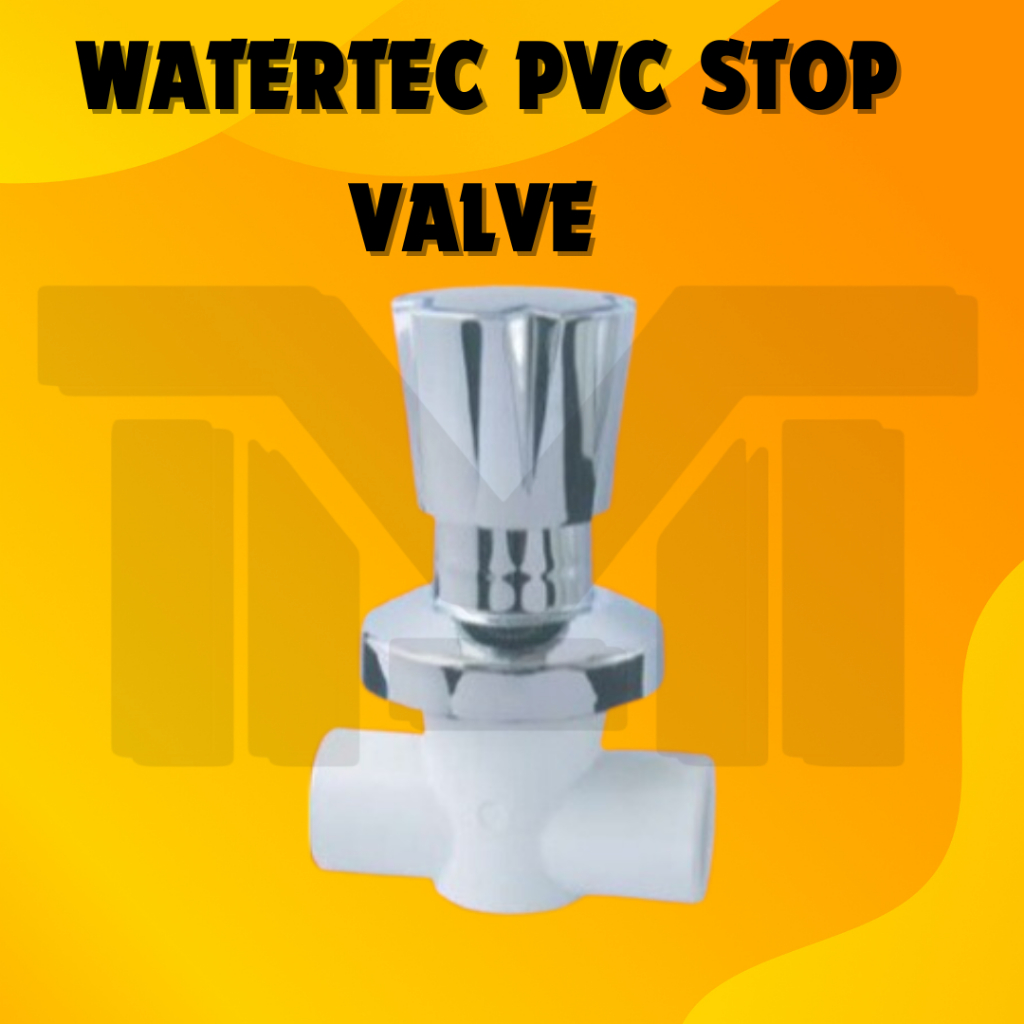 WATERTEC PVC STOP VALVE STOP COCK 1/2" & 3/4" | Shopee Malaysia