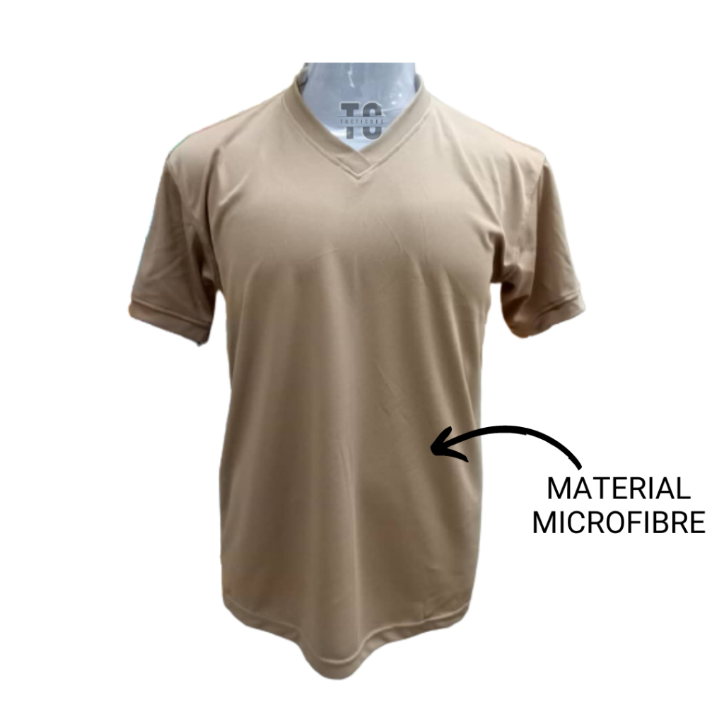 [TACTICORE] INNER COKLAT V-NECK MICROFIBRE JERSEY LENGAN PENDEK READY STOCK | Shopee Malaysia