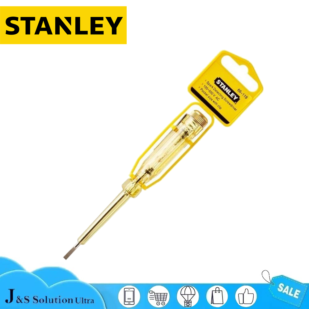 STANLEY Spark Detecting Screwdriver Test Pen (Yellow) 66-119 | Shopee ...