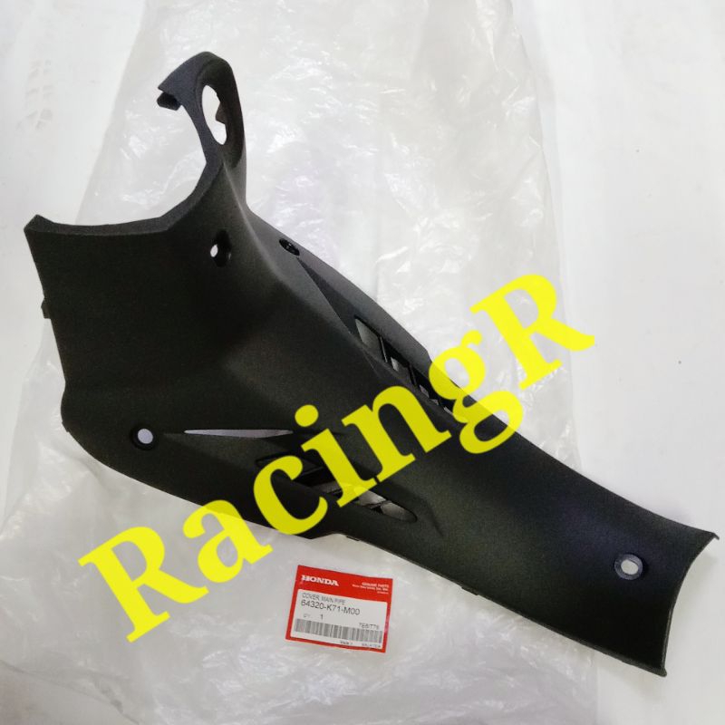 HONDA WAVE ALPHA V1 MAIN PIPE MATT BLACK ORIGINAL 64320-K71-M00 ...