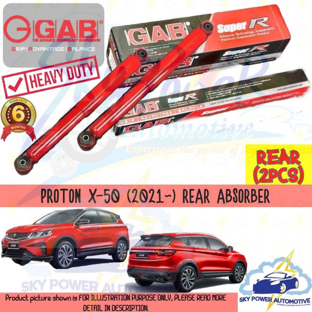 PROTON X-50 X50 (2021~) GAB SUPER R SPORT PREMIUM HEAVY DUTY GAS SHOCK ...