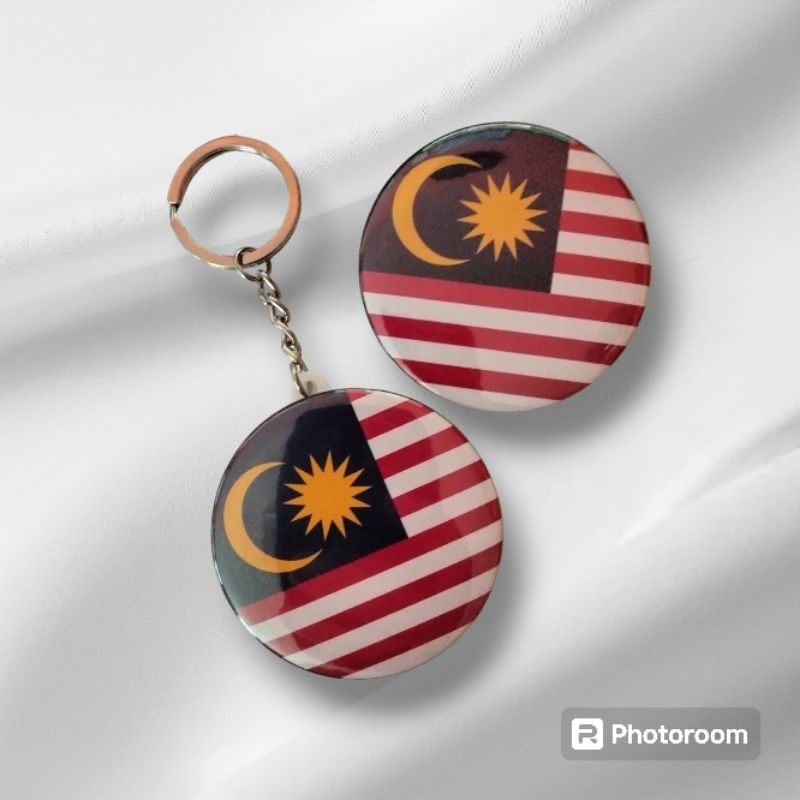 Button Badge Keychain Bendera Merdeka | Shopee Malaysia