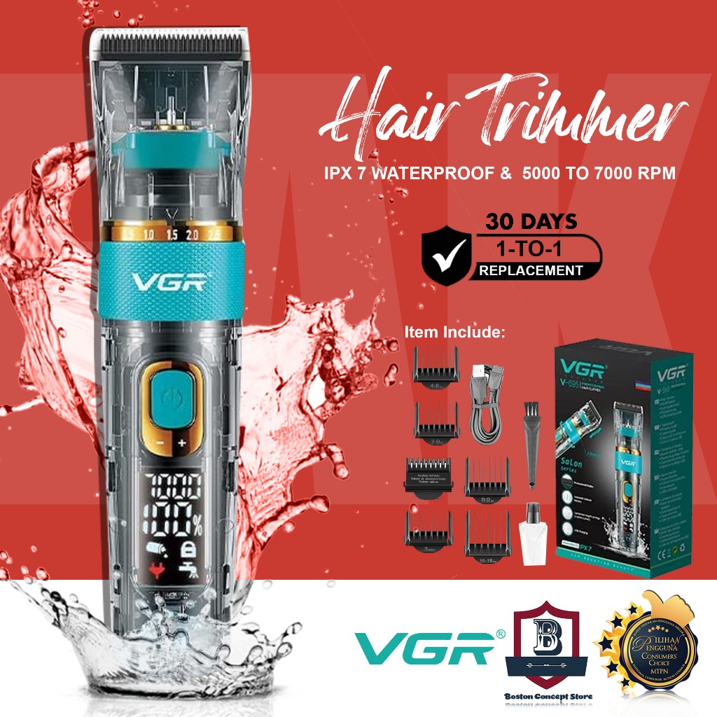 VGR V-695 Professional Hair Clipper with Ceramic & Powder Metallurgic ...