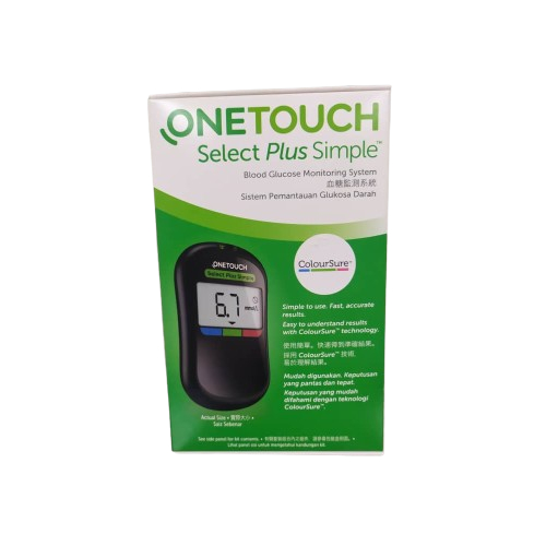 One Touch Select Plus Simple Blood Glucose Monitoring System (Meter ...