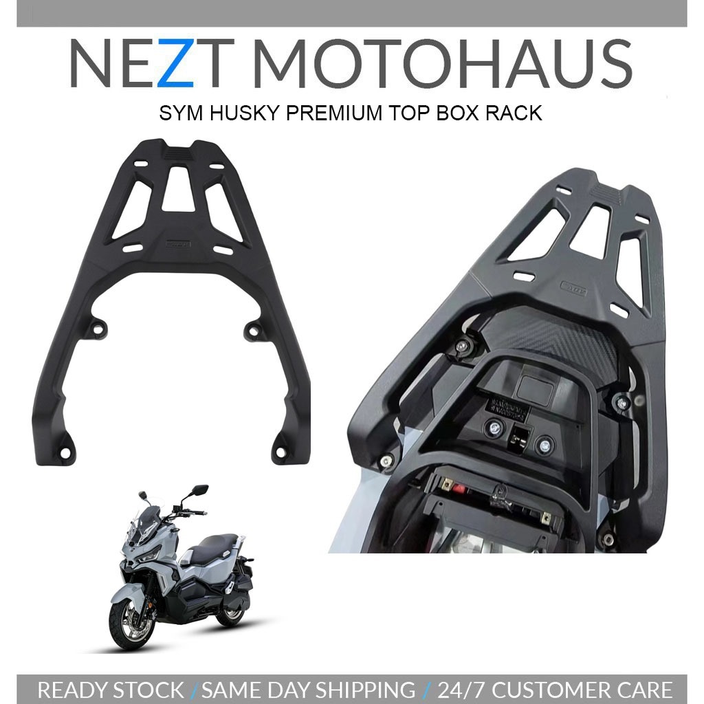 SYM HUSKY PREMIUM TOP BOX RACK READY STOCK MY ADD ON BOX | Shopee Malaysia