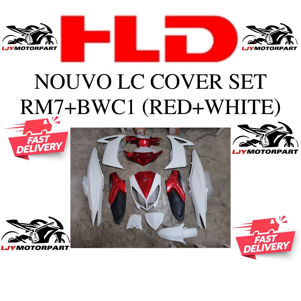 YAMAHA NOUVO LC COVER SET KAVER SET HLD (12 PCS) | Shopee Malaysia