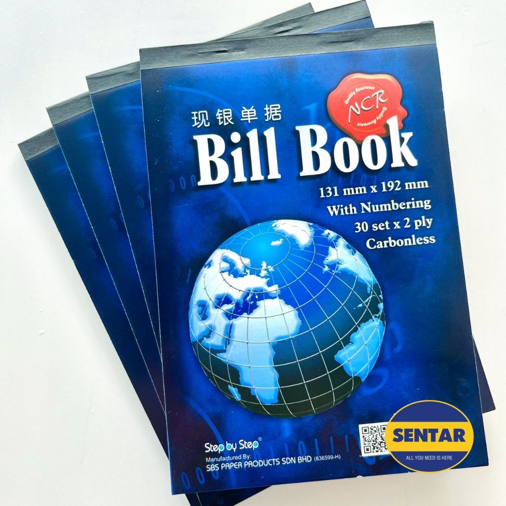 NCR Bill Book 2PLY Bill Book With Numbering 30 Set | Shopee Malaysia