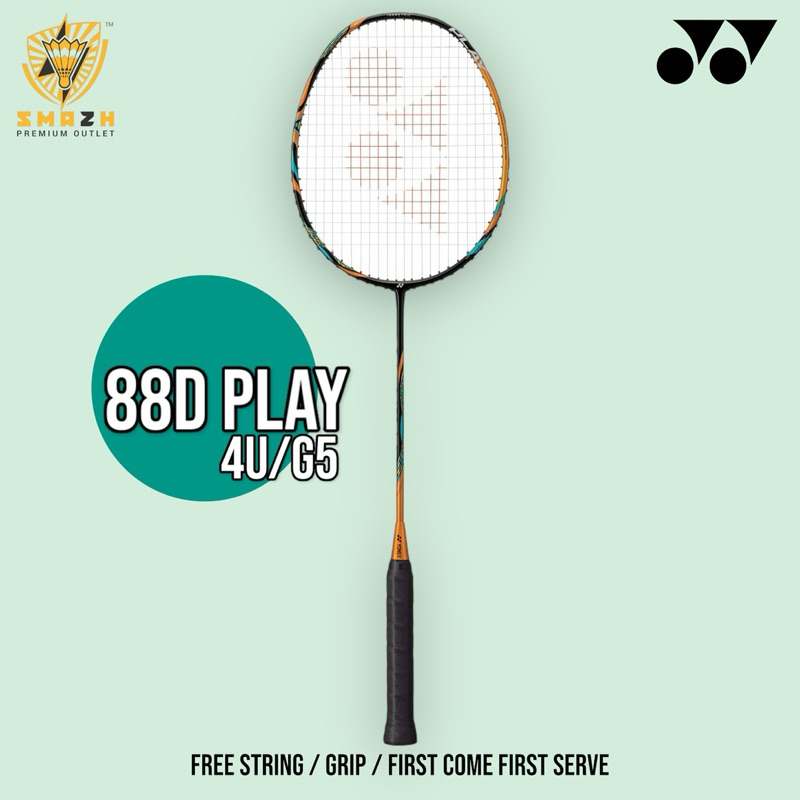YONEX 88D Play 4U/G5 (Free String + Grip) | Shopee Malaysia