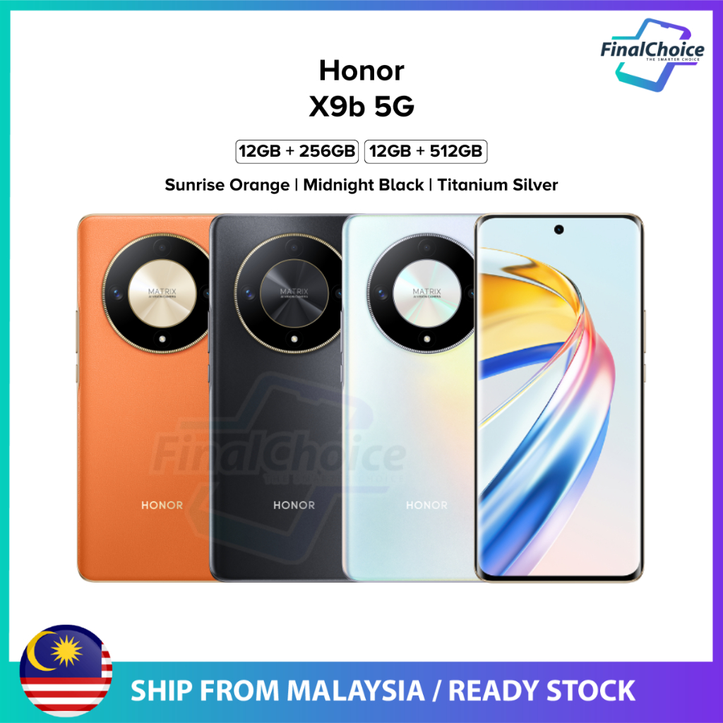 (New) Honor X9b 5G/ALI-NX1 (12GB+512GB) Original Honor Malaysia ...