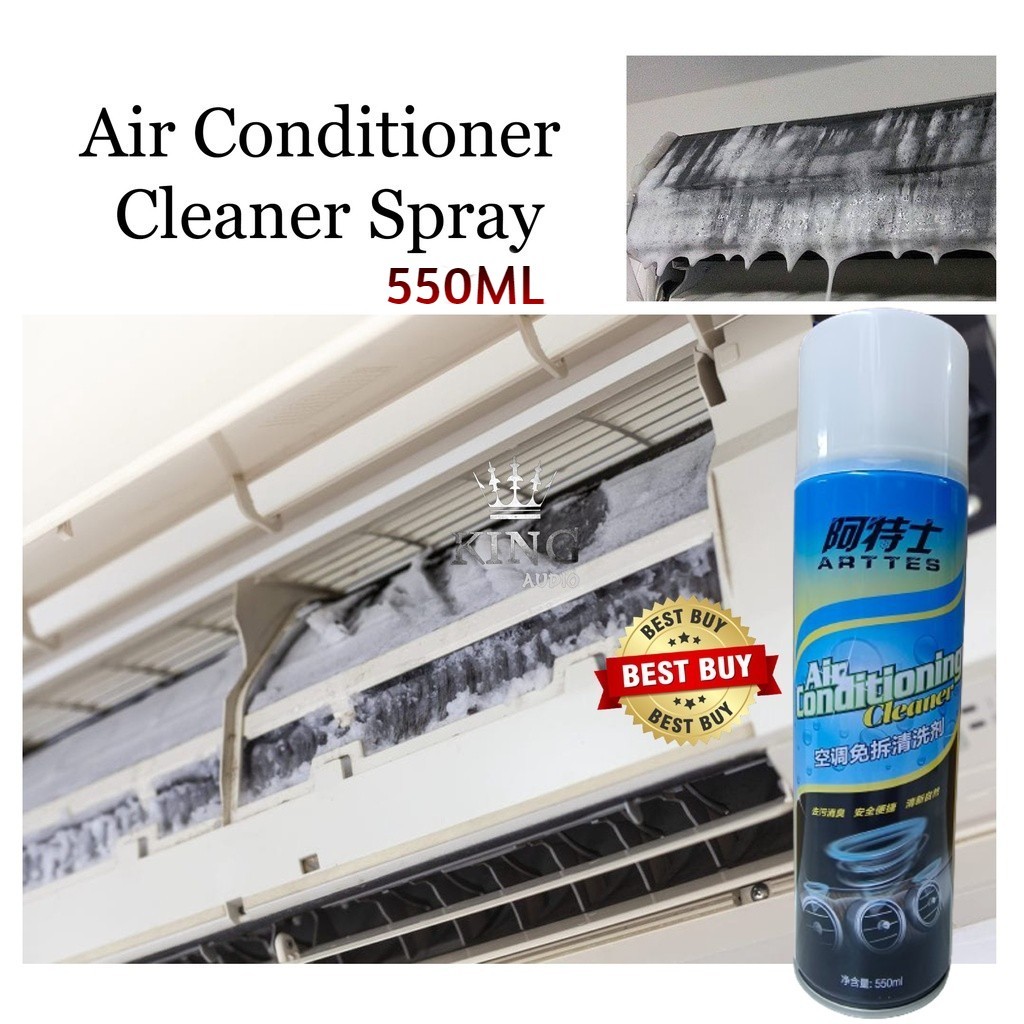 Arttes 550ml Car/Home Air Conditioner Cleaning Spray for Clean Air ...