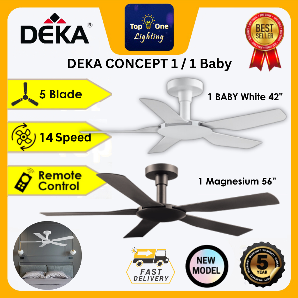 🔥NEW🔥DEKA CONCEPT 1 BABY / CONCEPT 1 42" / 56" 5 Blades DC Baby Fan ...