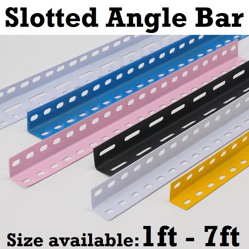 Slotted Angle Bar 1ft -7ft / Besi Rak Lubang / Rack / Shelf / Shelves ...