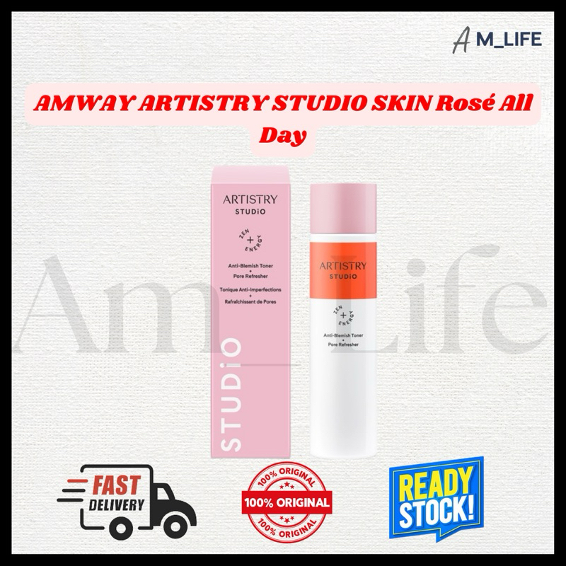 AMWAY ARTISTRY STUDIO SKIN Rosé All Day (Anti-Blemish Toner + Pore Refresher) - 200ml | Shopee ...