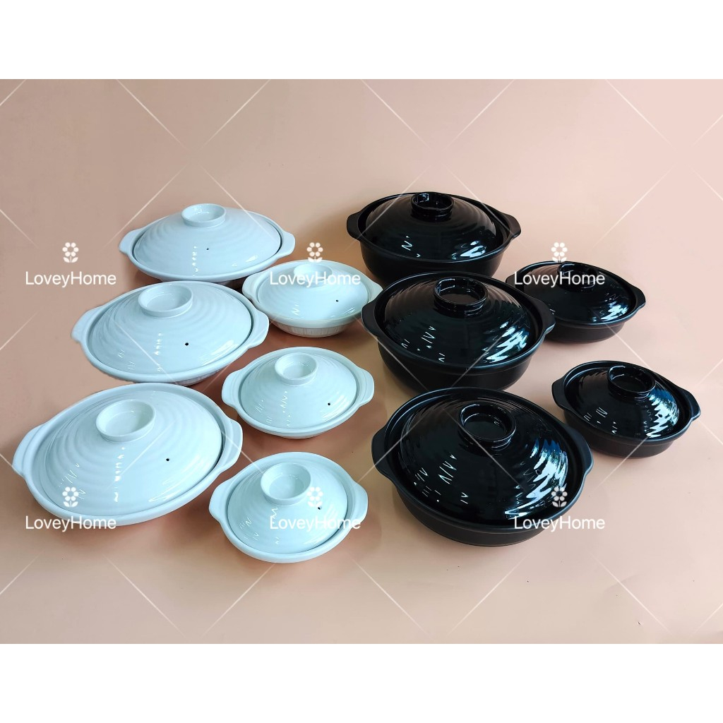 Japanese Claypot Cooking Pot Shallow Deep Soup Stew Food Periuk Tanah ...