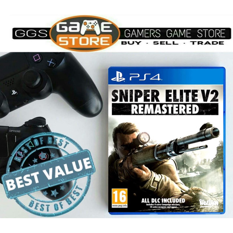 SN!P3R ELITE V2 REMASTERED PS4 GAME ORIGINAL PHYSICAL DISK SECOND HAND ...