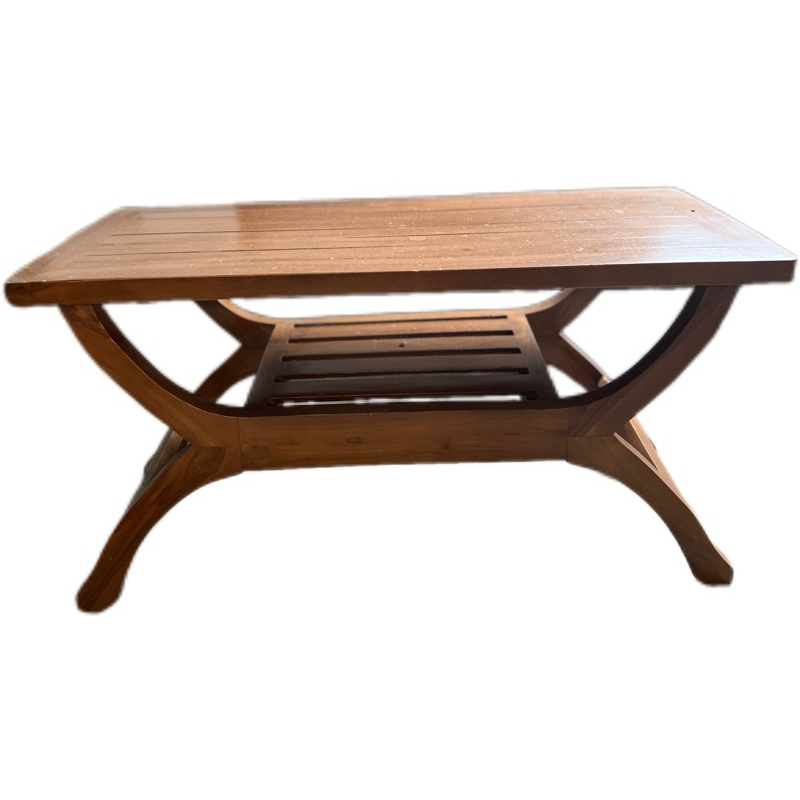 Side table solid teak wood Meja yuyu / meja kopi jati perhutani ...