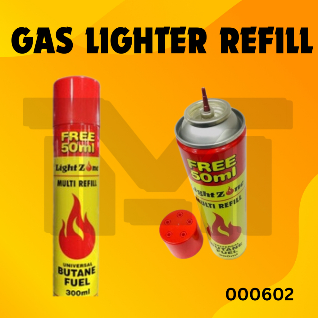 Universal Gas Lighter Refill 300ml Free 50ml Gricket Lighter Butane Gas ...