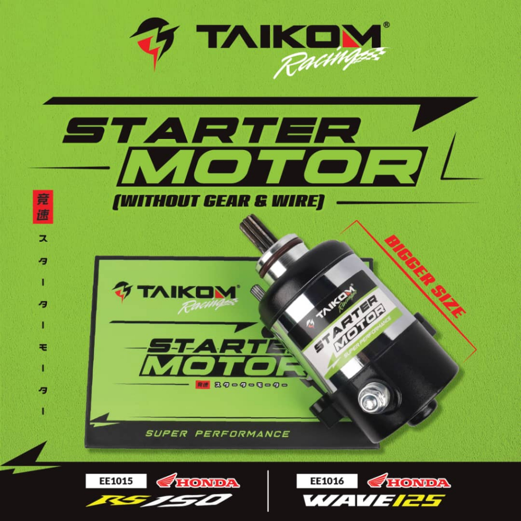 TAIKOM 🇨🇷 RACING STARTER MOTOR HONDA RS150/RSX/WAVE125 CAN SUPPORT SPEC ...