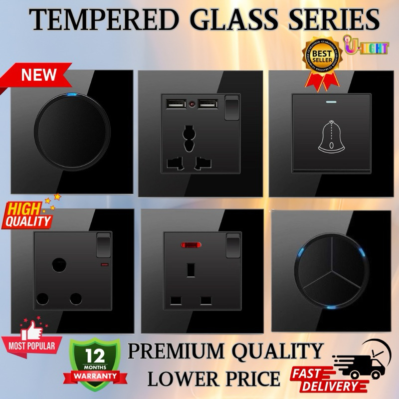 READY STOCK / Switch Scoket/Tempered Glass/Suis Plug /Plug usb/Type-c ...
