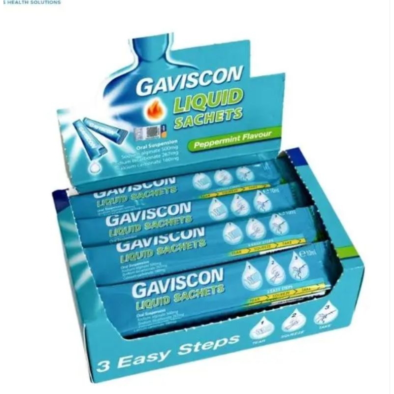 Gaviscon Liquid Sachets/Peppermint Flavors | Shopee Malaysia