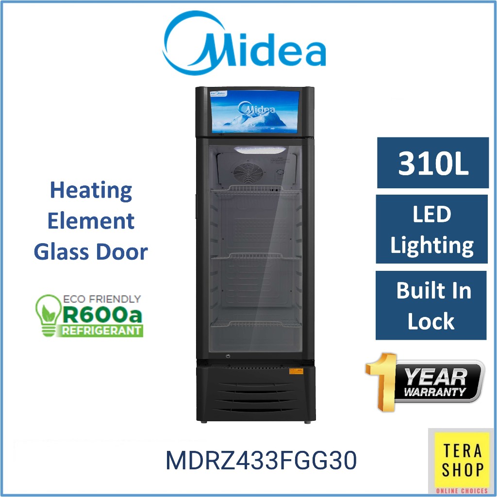 Midea MDRZ432FGG30 / MDRZ433FGG30 310L Chiller Showcase Fridge ...