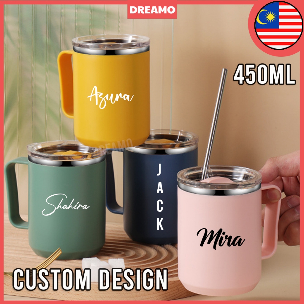 Coffee Cup Mug Thermos With Lid Cover Stainless Steel 304 Corporate ...