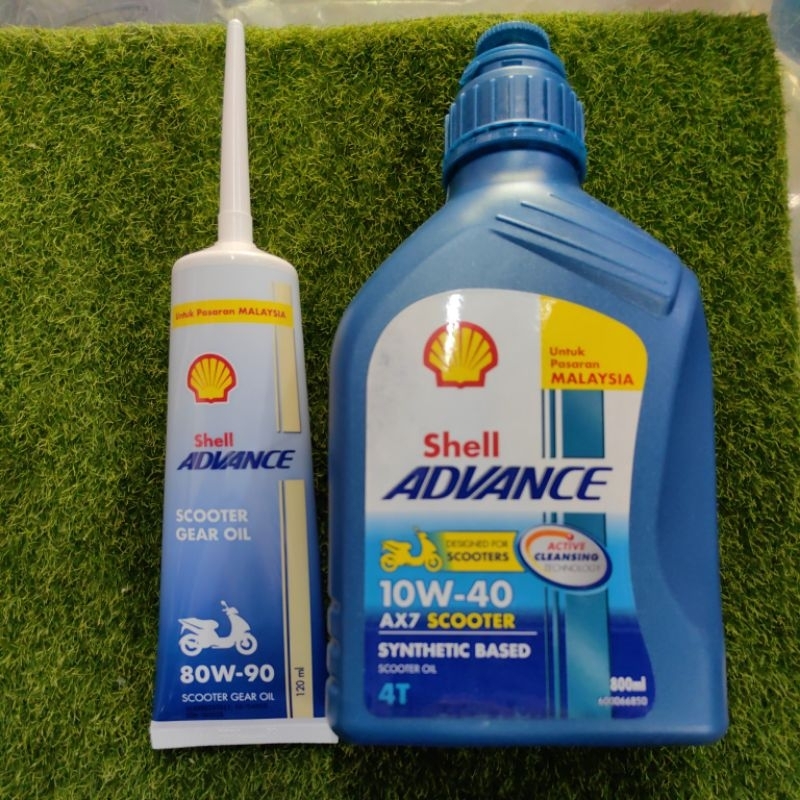 SHELL ADVANCE SCOOTER ENGINE OIL 10W-40 SCOOTER GEAR OIL 80W-90 ...