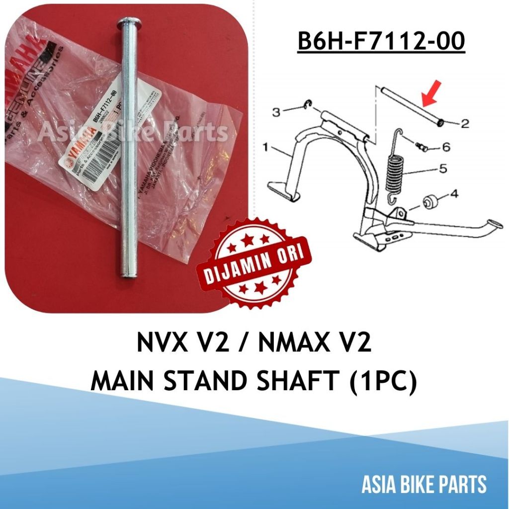 Yamaha Original NVX V2 / NMAX V2 Main Stand Shaft Double Stand - B6H-F7112-00 | Shopee Malaysia